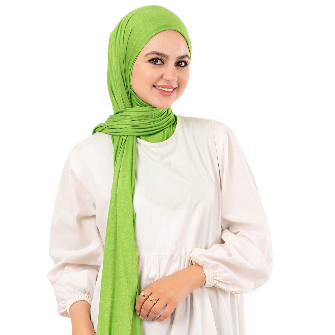 Pure Cotton Scarf with Attached Inner Cap | Quick Cotton Hijab - Lavito ...